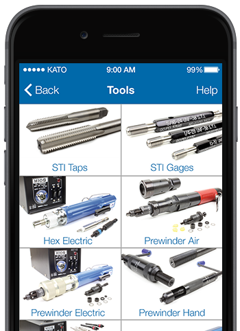 KATO App | Product Search Application for Helical Inserts & Tools